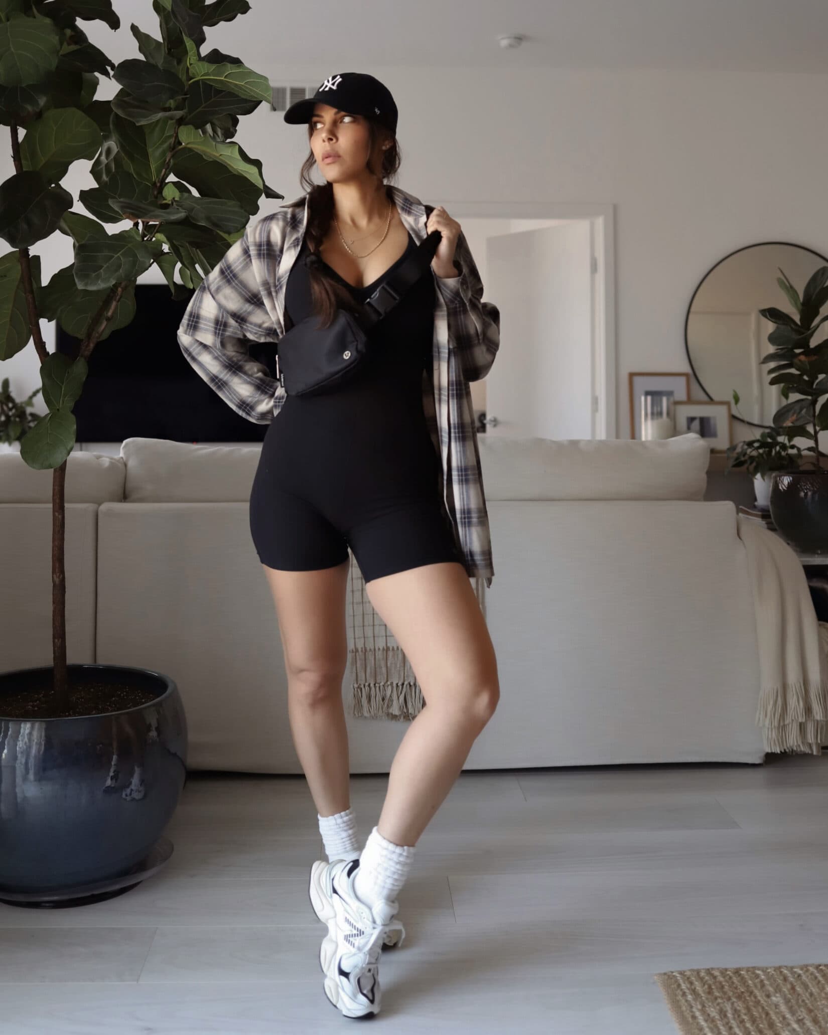 How To Style An Oversized Flannel: Layer, Mix, Tied on Waist